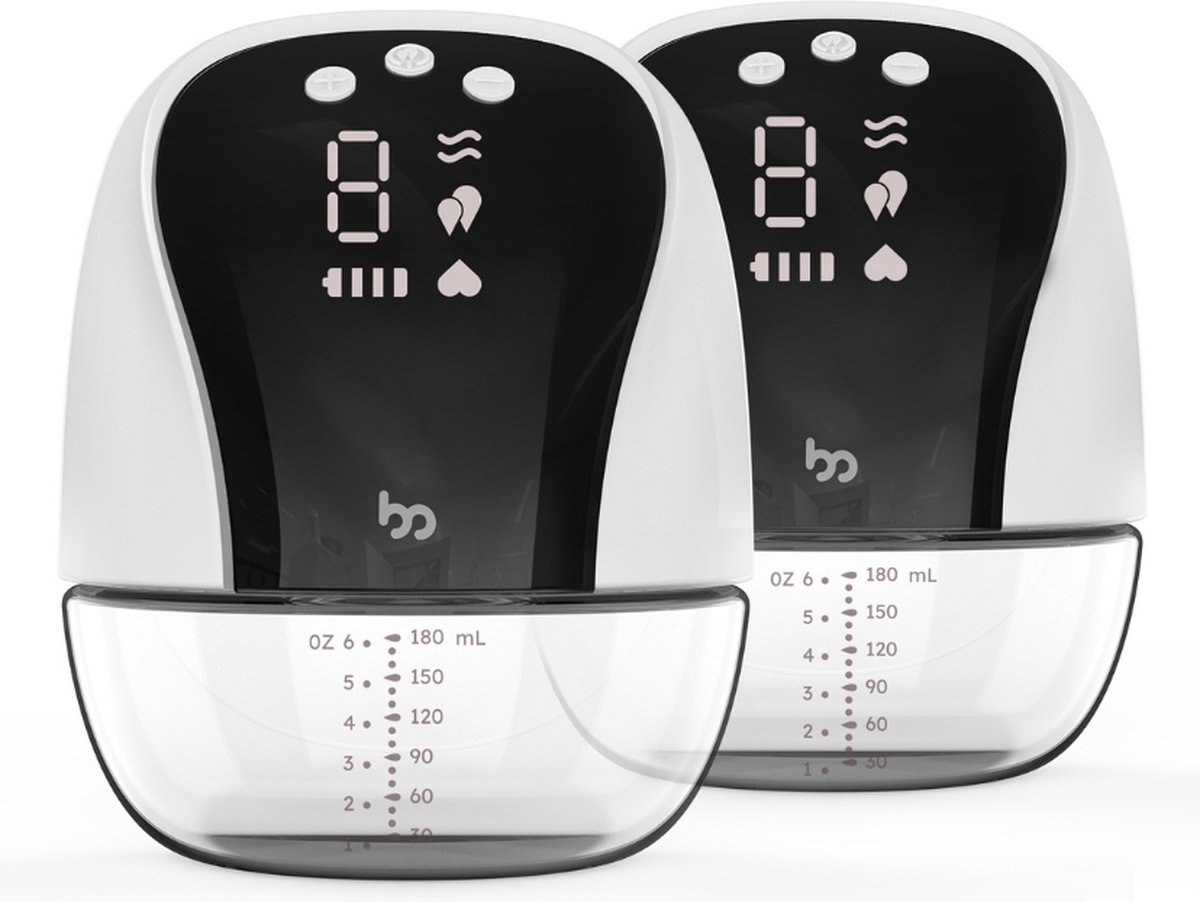 Femometer Borstkolf Wit - Stille Elektrische Draadloze Handsfree Kolf ...