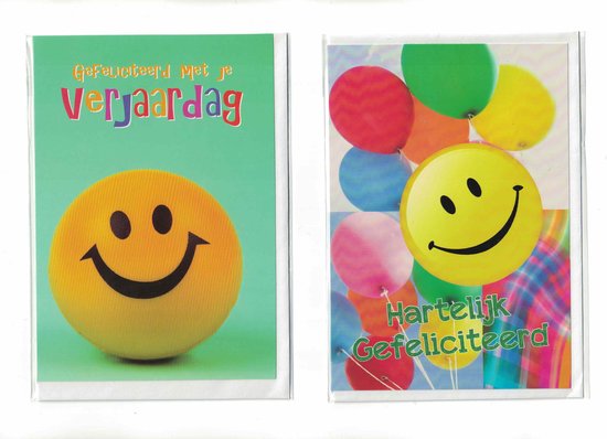 Wenskaarten - Smiley - felicitatie - gefeliciteerd - verjaardag ...