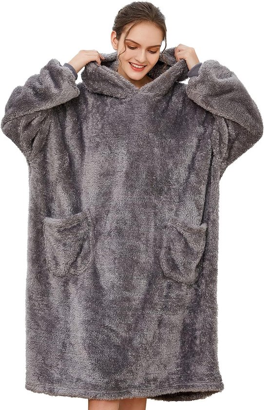 Oversized Deken Hoodie Fleece Fluffy Snuggle Hoodies | bol