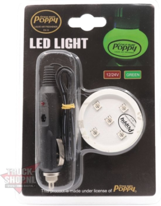 Poppy led verlichting 12/24V met aanstekerplug | bol