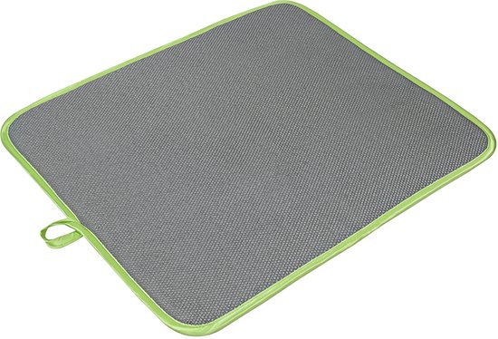 Softex afdruipmat, buiten: 100% polyester, groen/grijs, 40 x 45 x 1 cm ...