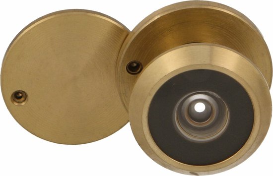 AMIG deurspion/kijkgat - 1x - messing - deurdikte 15 tot 25mm - 160 ...