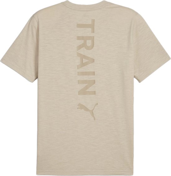 Puma vertical graphic t-shirt in de kleur ecru. | bol