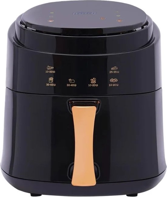 Cheffinger Cf-Afry8 Airfryer Luchtfriteuse Digitale Led 1400W - 8L Zwart | bol