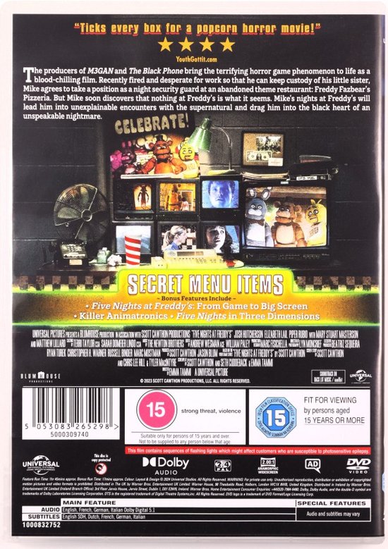 Five Nights at Freddy's [DVD] (Dvd), Matthew Lillard | Dvd's | bol
