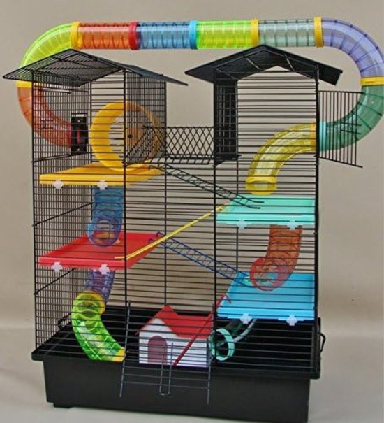 Hamsterkooi - Hamster kooi - Hamster bodembedekking - 62 x 38 x 55 cm ...