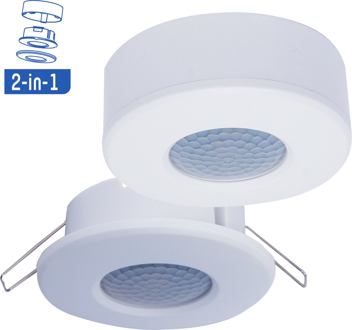 LED's Light Plafond Bewegingsmelder - Bewegingssensor en daglichtsensor - 360 graden... | bol