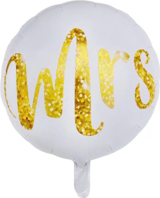 Folieballon MRS- Getrouwd- Verloofd- Folie ballon bruiloft- Ballon ...