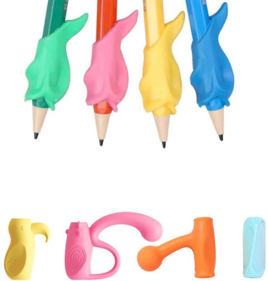 8 Delig - Premium Ergonomische Potloodgrips voor Correcte ...