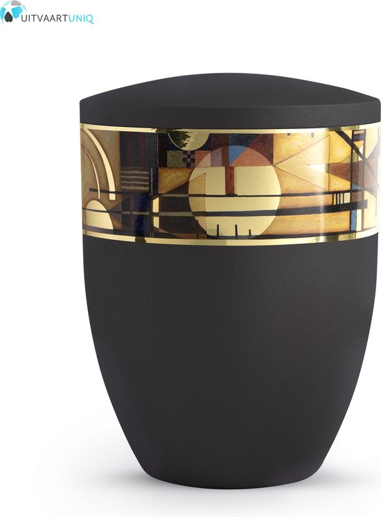 Urn modern zon motief zwart - bio | bol