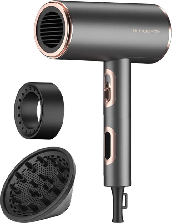 Professionele Föhn met Diffuser - Incl. 2 Opzetstukken - Haardroger met ...