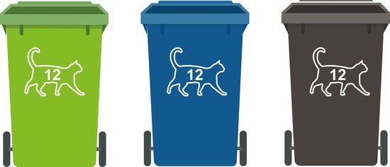 Container Stickers - Voordeelset 4 stuks - 20x16,5 cm - Container ...