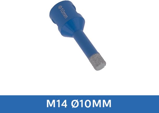 Maxifix - Tegelboor - Diamantboor - Droog - Wax koeling - M14 Ø 10mm | bol