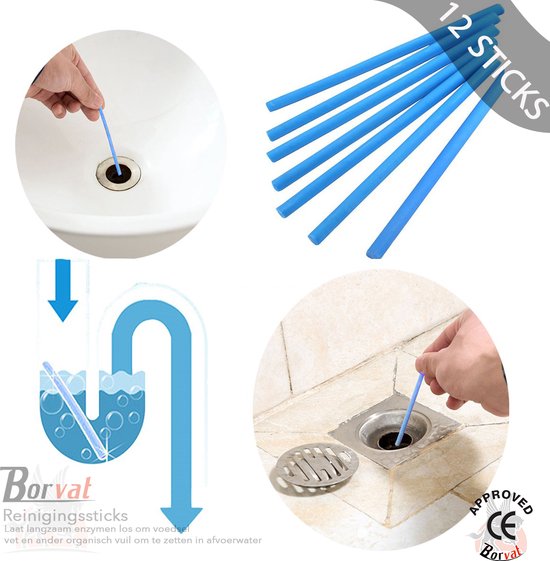 Borvat® - Reinigingssticks voor afvoeren - Ontstopper sticks voor de ...