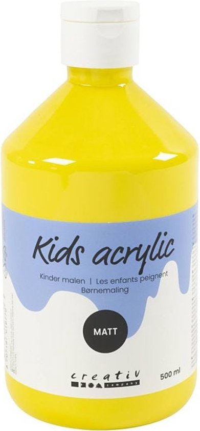 Acrylverf Primaire Gele Verf Acrylaatverf Acrylic paint Hobbyverf ... | bol