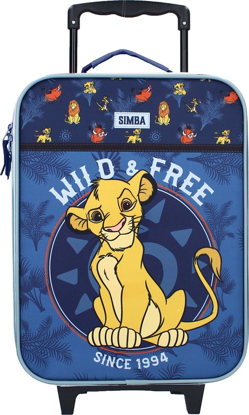The Lion King (Simba) Made to Roll Trolley Koffer - Blauw - Reiskoffer ...