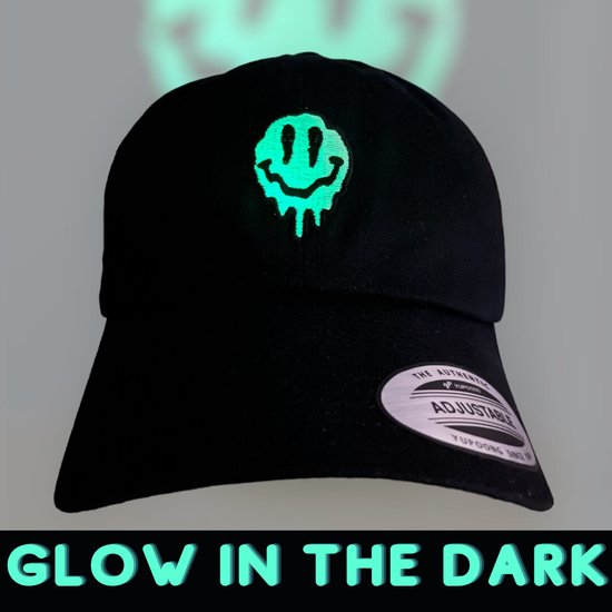 Yupoong - Dad Hat - 'Smeltende Smiley' - GLOW IN THE DARK | bol