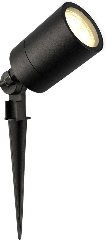 Ledvion LED Prikspots, Zwart, IP65, 5W, 2700K, 2 meter kabel, LED spots ...