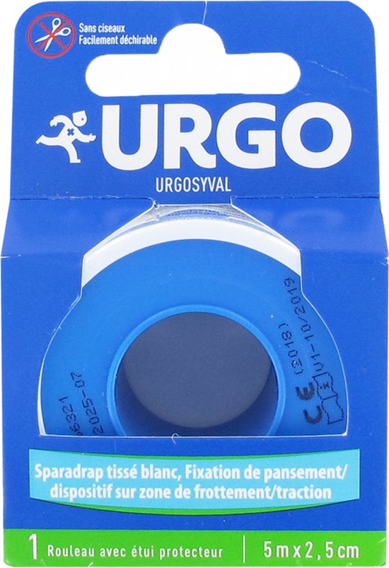 Urgo Syval Wit Geweven Gips 5 m x 2,5 cm | bol