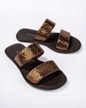 Grendha Buriti Icone Slippers Dames - Brown - Maat 40 | bol