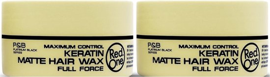 Red One Haar Styling Wax - Keratin - 2 x 150 ml | bol