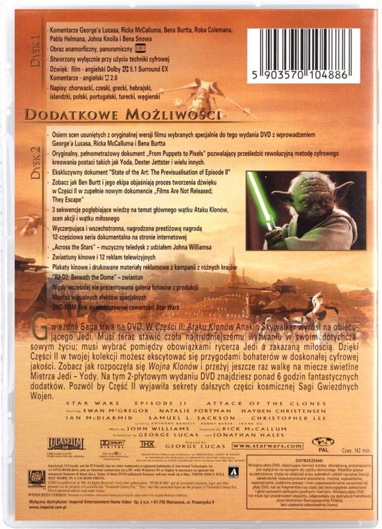 Star Wars: Episode II - Attack of the Clones [2DVD] (Dvd), Alan Ruscoe ...