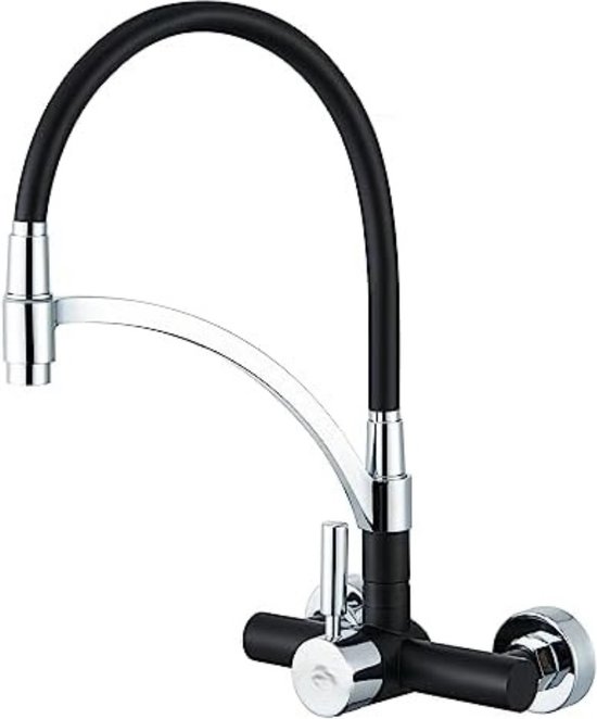 Keukenkraan Wandmontage - Wandkraan Keuken - Wandkraan Bovenuitloop ...