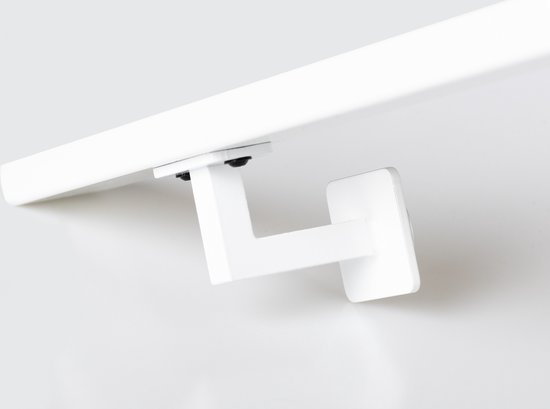 Stalen trapleuning - Wit RAL 9016 - rechthoekig 50 x 20 mm - Lengte 180 ...