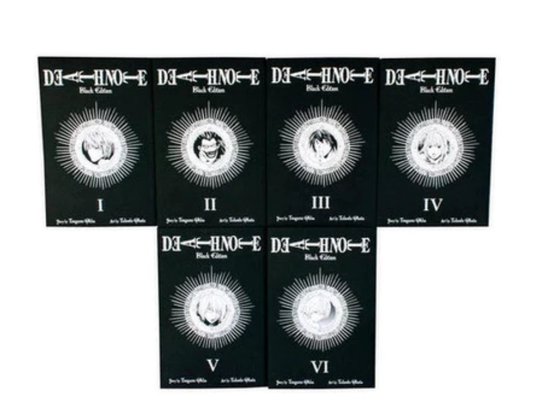 Death Note Black Edition Volume 1,2,3,4,5,6 Collection 6 Books Set by ...