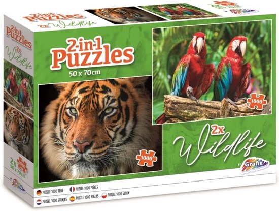 Grafix - Puzzel - Wildlife - Leg Puzzel - Volwassenen - 1000 Stukjes ...