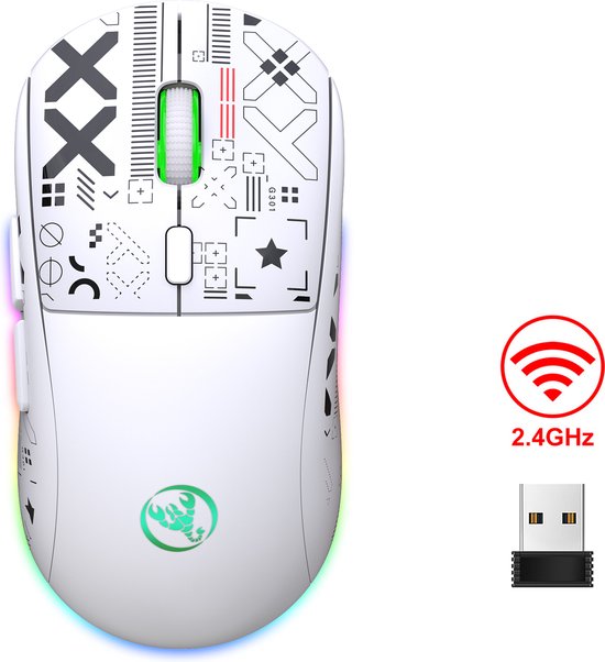 HXSJ T90 2.4G Stille Draadloze Gaming Muis - Bluetooth - Computermuizen ...