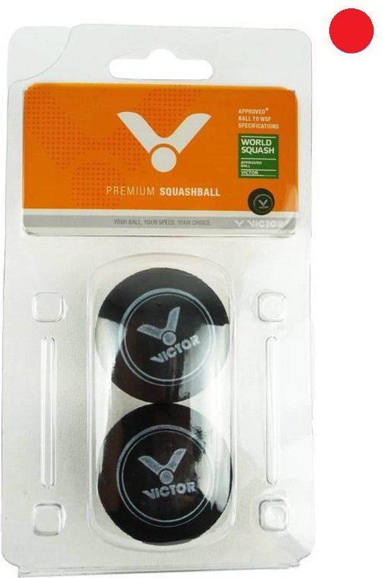 Victor Squashballen Set 2st, Rode Stip, Trainingsbal Medium | bol