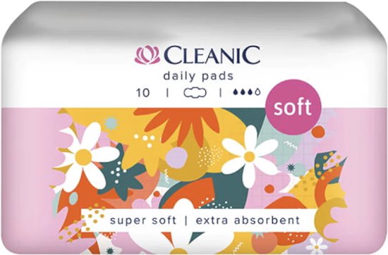 Cleanic Maandverband Met Vleugels Daily Pads 12 x 10 Stuks ...