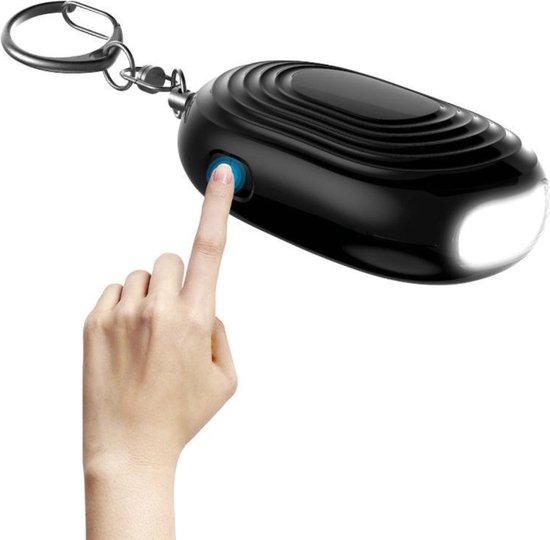 130 DB Persoonlijk Alarm - Zelfverdediging - LED Lamp - Noodsignaal ...