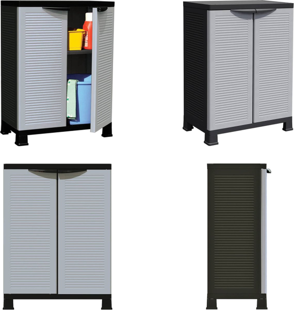 vidaXL Opbergkast 68x39x92 cm kunststof - Kast - Kasten - Opbergkast ...