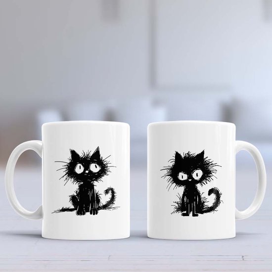 Mok Bella - Cats - Gift - Cadeau - CatLovers - Meow - KittyLove - Katten -... | bol