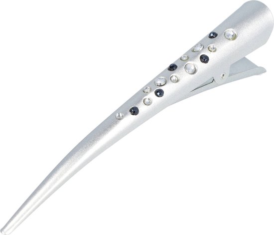 Haarsoires Duckklem Haarspeld 13cm – Basic – Duo Steentjes – Metaal ...