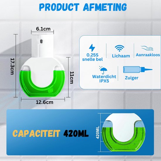 Zeeppompje - Intelligente Hygiëne Hub: Wandgemonteerde Automatische ...