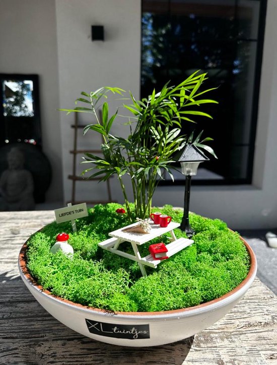 XL Tuintjes | Love L-I | Handgemaakte Persoonlijke Miniatuurtuinen ...