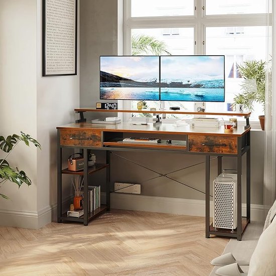 Thuis Laptop Notebook Computer Bureau, Studiebureau, Schrijfbureau, 120 x 50 x 90 cm | bol