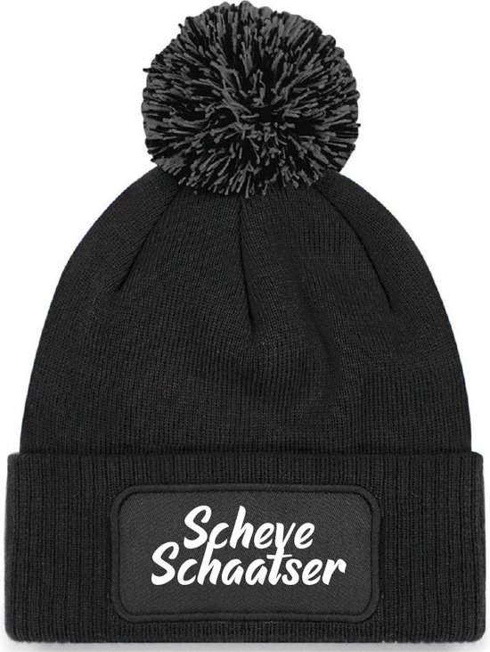 Schaatsmuts zwart met pompoen - Scheve schaatser - soBAD. | Wintersport ...