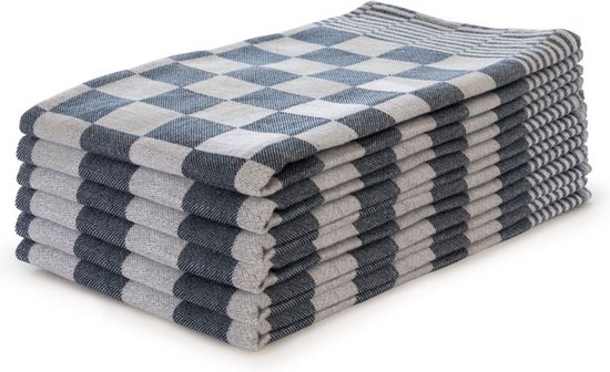 Ten Cate Theedoeken set - Geblokte theedoeken - 65x65 - 100% katoen ...