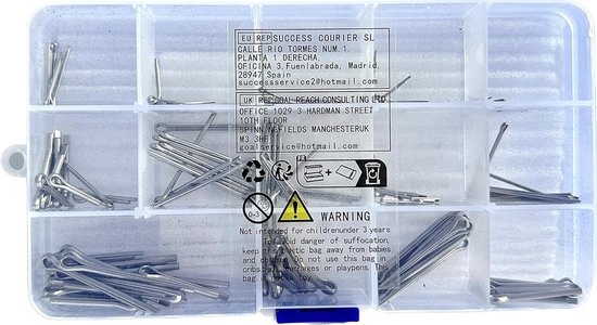 Borgbouten Splinten Set 555-Delig Splinten Assortiment – Verzinkt Staal ...