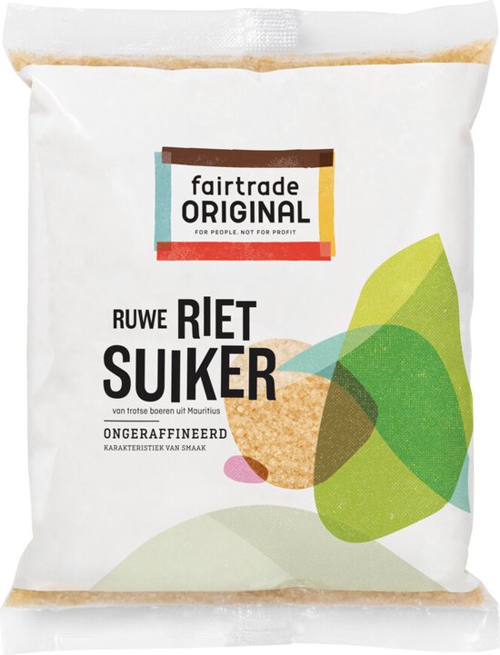 Fairtrade Original Rietsuiker - 3 x 500 gr - Voordeelverpakking | bol