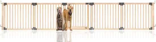 Bettacare Houte Flexibele Hondenhek, Tot 416cm Breed, Hout, 76cm Hoog | bol