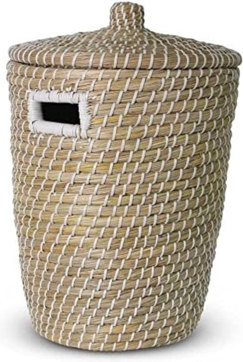 Wasmand Riet - Wasmand Riet Met Deksel - Wasmand Gevlochten | bol