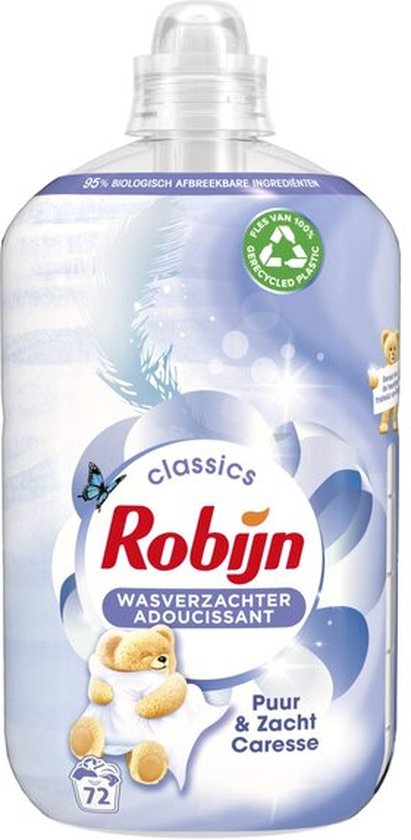 Robijn - Wasverzachter - Puur & Zacht - 80wb/2L | bol