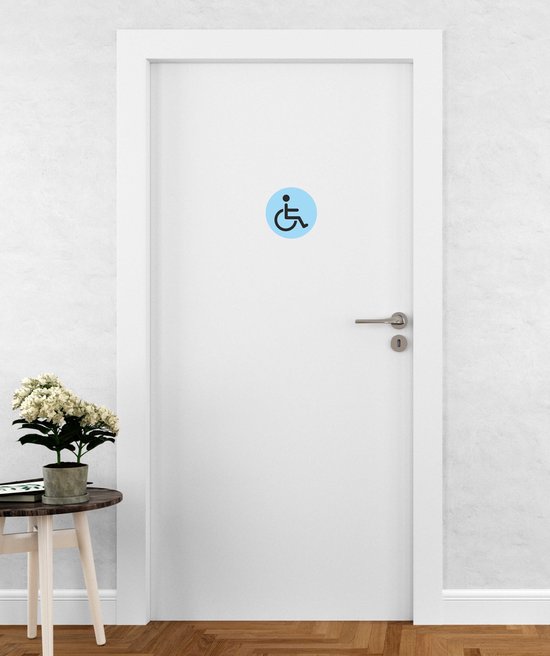 WC deur sticker Rolstoel set 2 stuks | bol