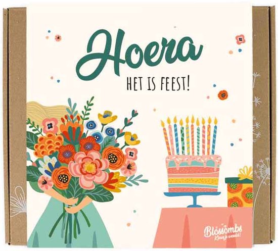 Blossombs - Giftbox Medium 9st - Hoera het is feest ...