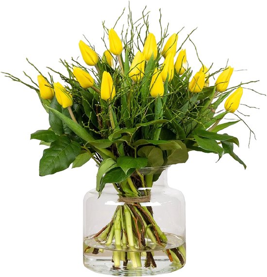 VeenseTulpen Echte Bloemen Boeket Geel - Tulpen 20 Stuks - Verse ...